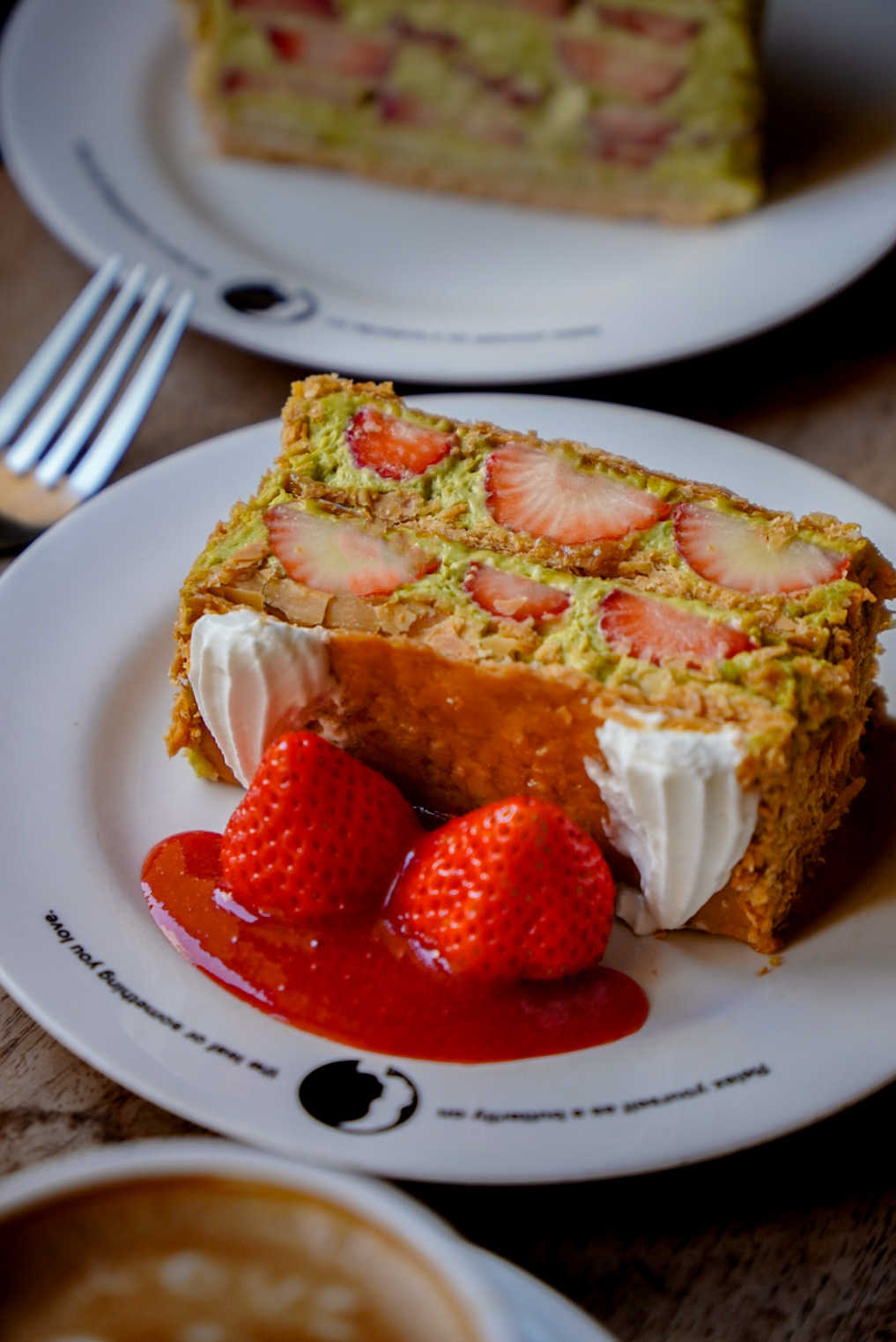 Cafe Mamounia:April Only Pistachio Napoleon Pie and Crepe - TRIPROUD