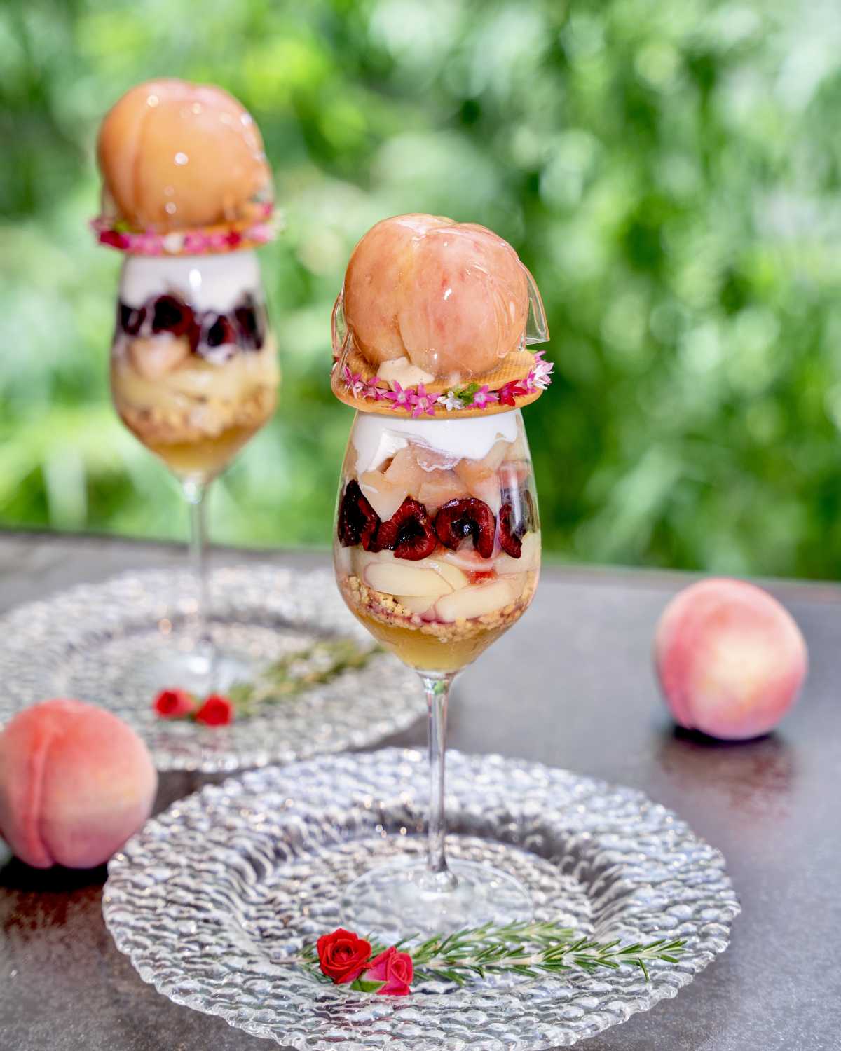 THE THOUSAND KYOTO TEA AND BAR:Art Parfait Using Two Peaches - TRIPROUD